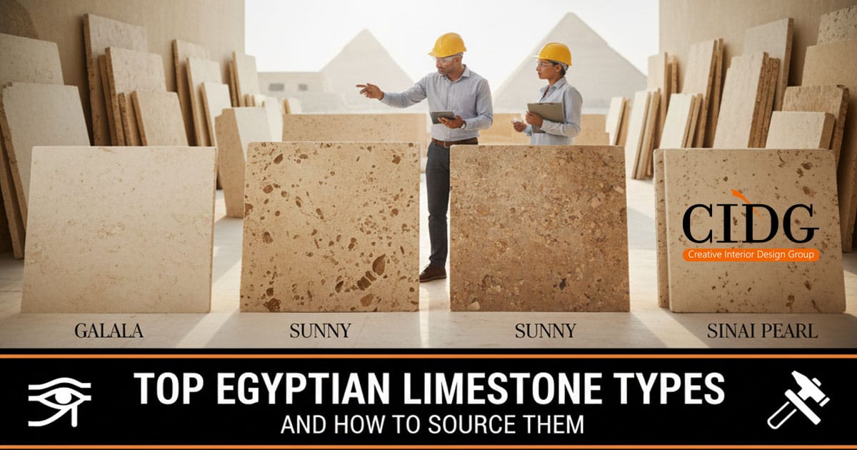 Top Egyptian Limestone Types and How to Source Them in 2026
